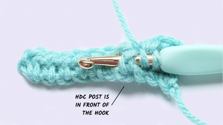 How to Half Double Crochet Stitch (hdc) for Beginners - Crafts on Air