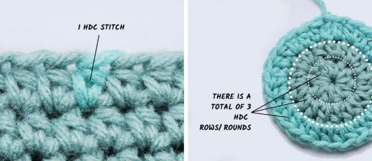 How to Half Double Crochet Stitch (hdc) for Beginners - Crafts on Air