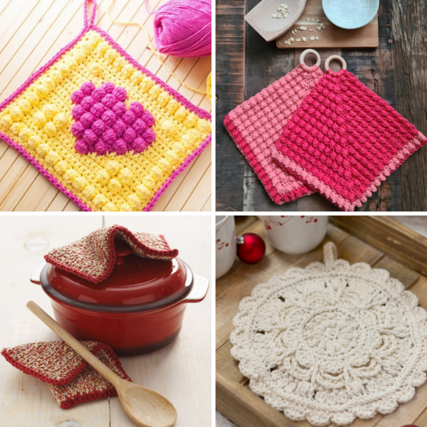 35 Easy Crochet Potholder Patterns - Crafts on Air