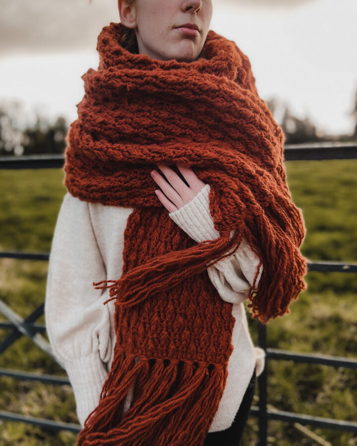 30 Chunky, Cozy, Free Scarf Crochet Patterns - Crafts on Air